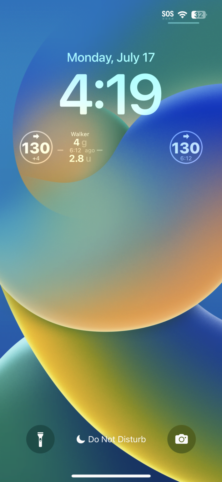 See Blood Glucose Levels with iOS Lock Screen Widgets